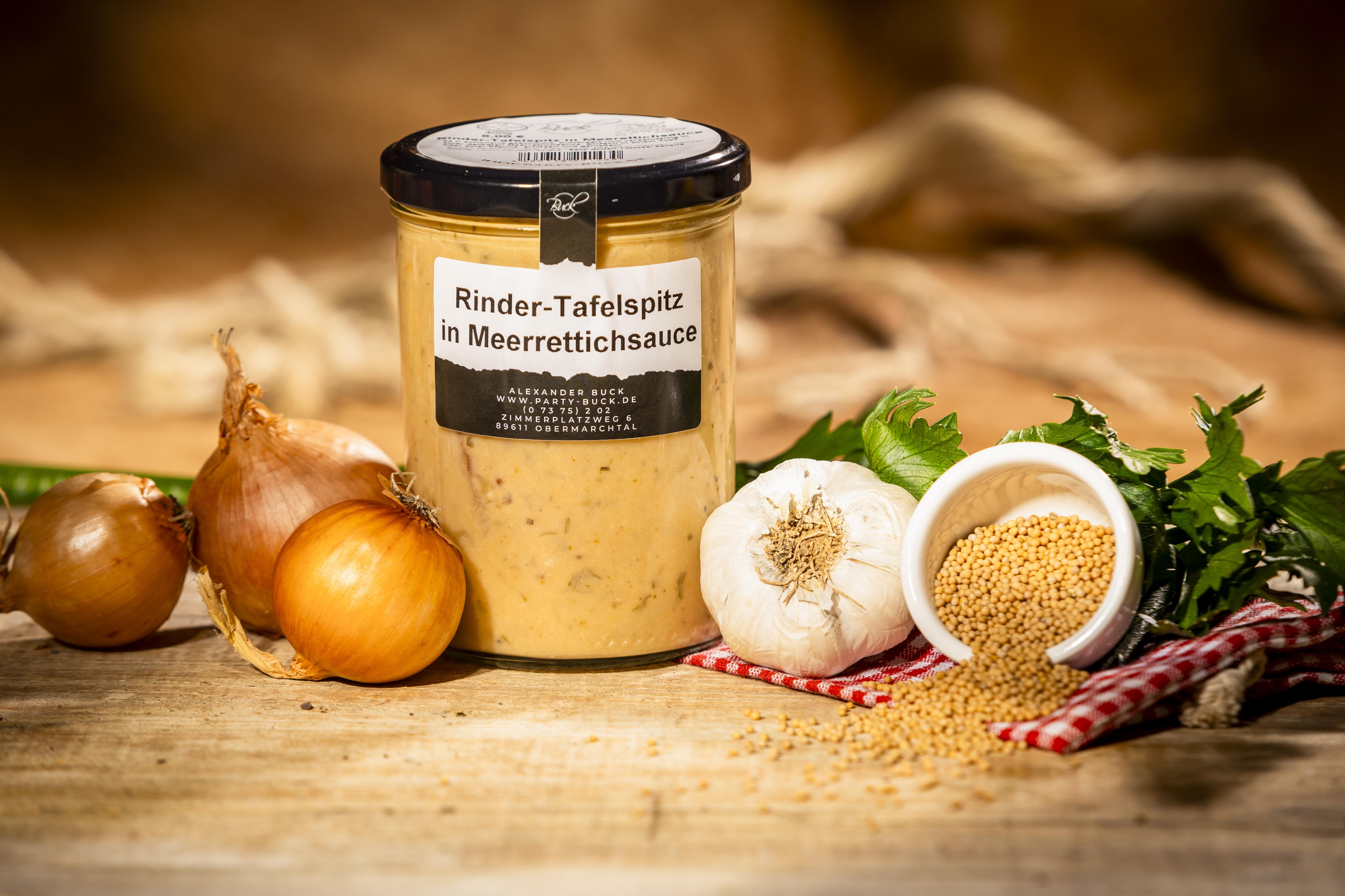 Tafelspitz in Meerrettichsauce 380g Glas – Zarten Genuss online kaufen ...